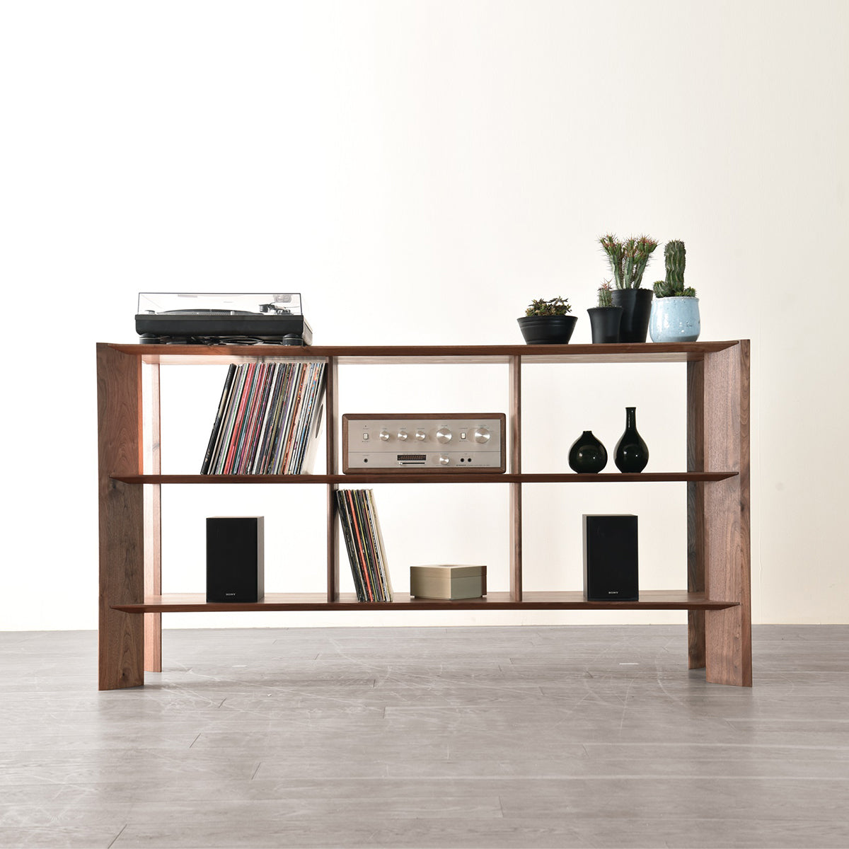 實木書架｜丸庄木工 - BOW 低展示櫃｜日本製 – QUATTIS 十刻